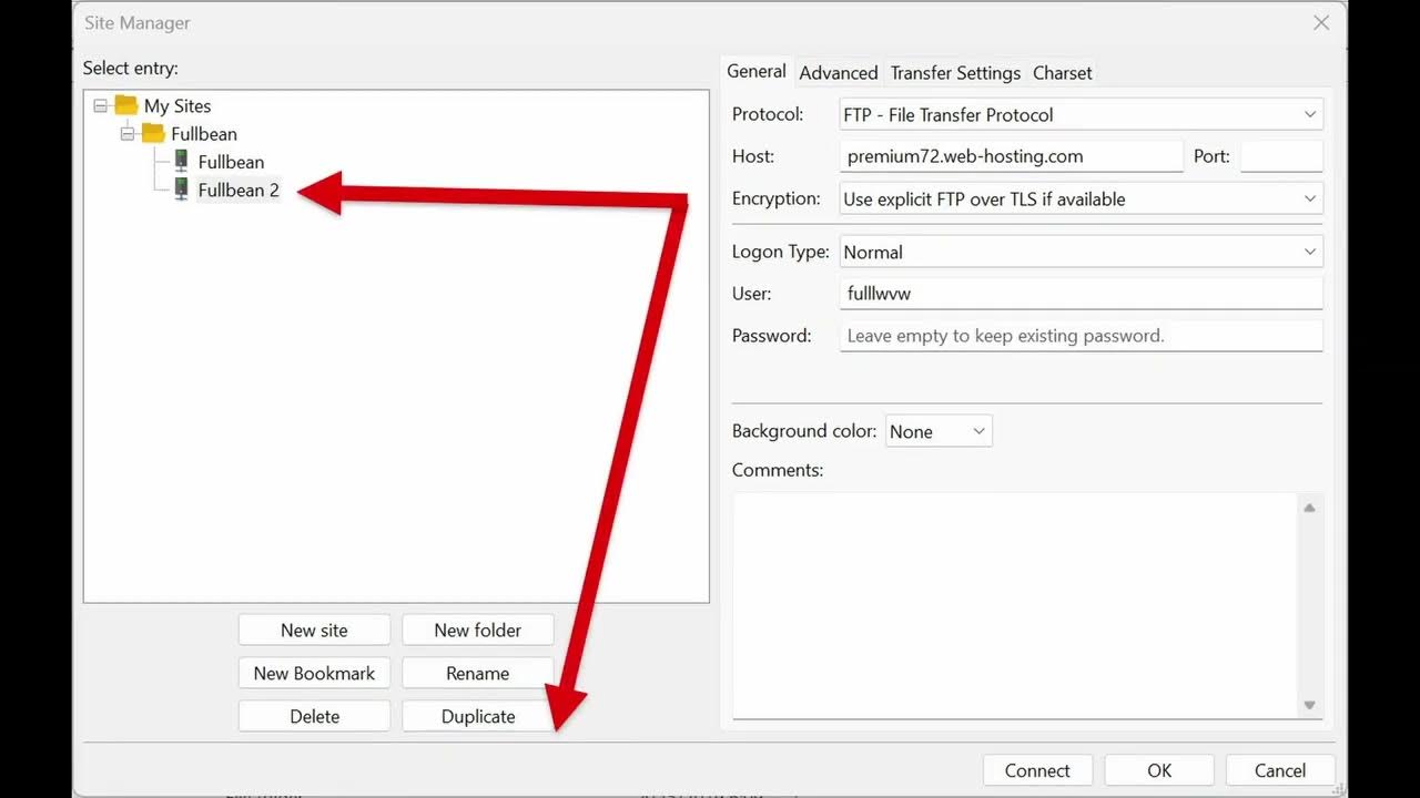 Filezilla Setup and Creation of Subdirectory Launch Tabs - YouTube