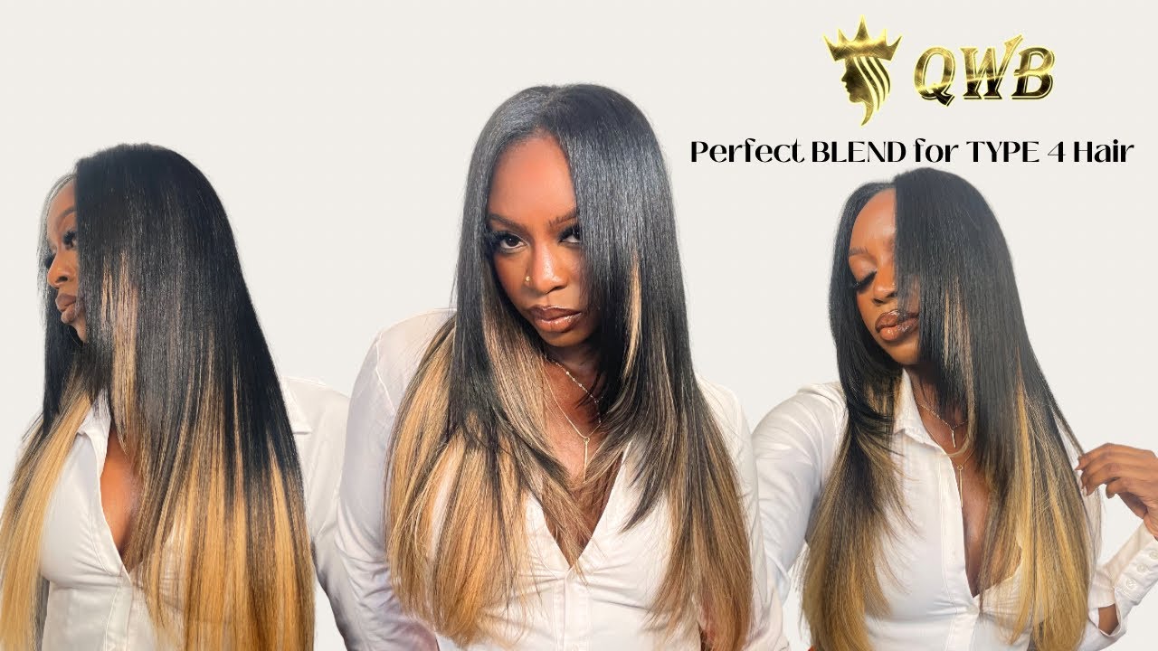 The PERFECT BLEND! Most Natural Colored Sew In ft. Queen Weave Beauty ...