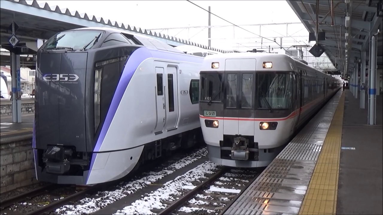 【まつもと〜まつもと〜】小雪舞う松本駅 動画集【E353系・383系・211系・E127系】 - YouTube