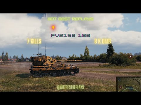 World of Tanks | FV215b 183 on Malinovka Map: 7 Kills and 8K Dmg! Best ...