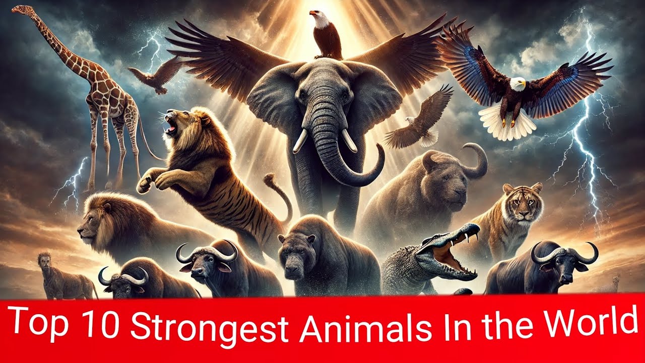 "Top 10 Strongest Animals in the World – Unbelievable Strength!" # ...