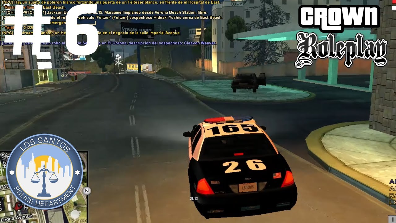 [Crown:RP] | LSPD | Persecución #6 | Admiral por todo San Andreas - YouTube