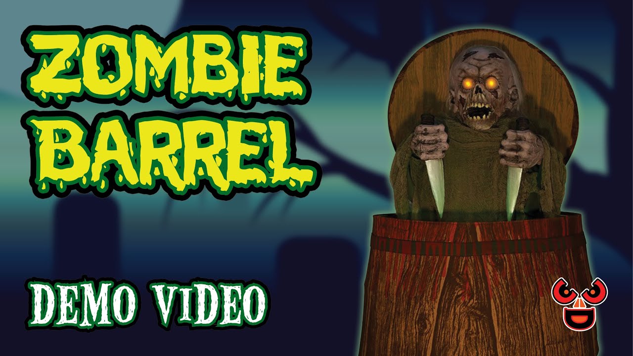 Zombie Barrel — Spirit Halloween 2010 — Spooky Express - YouTube