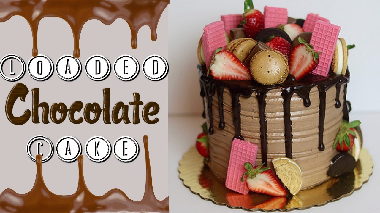 LOADED CHOCOLATE DRIP CAKE TUTORIAL //Janie's Sweets - YouTube