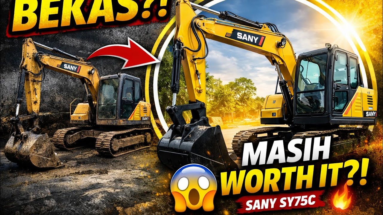 Excavator Bekas Murah?! 😱 Sany SY75C Harga Masih Worth It di 2026 🔥 ...