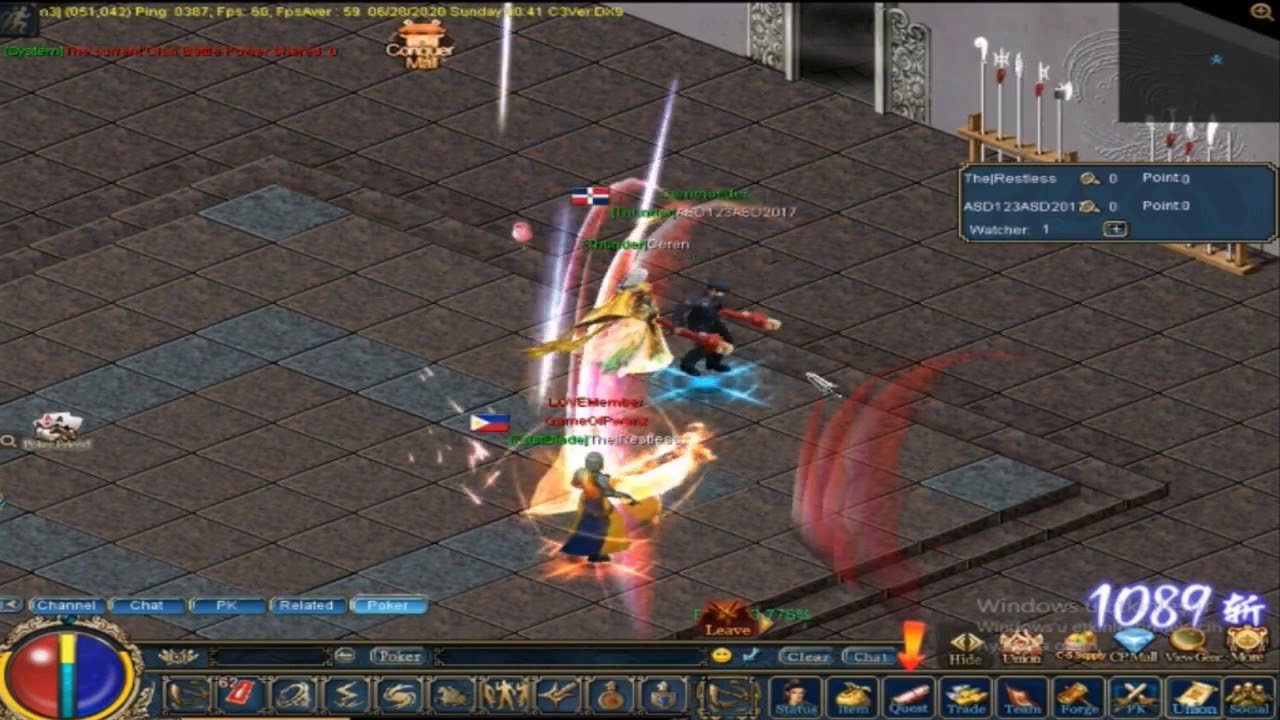 Conquer Online Thunder/Meteor ThelResttless - ASD123ASD2017 - YouTube