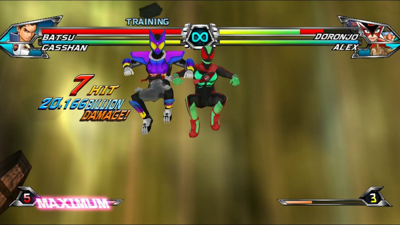Kamen Rider Gavv & Zeztz Double Kick - MOD Tatsunoko vs Capcom - YouTube