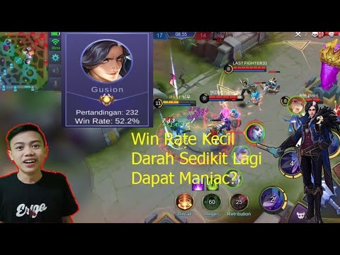 Solo Rank Pake Gusion Win Rate Kecil Tapi game play nya? -Mobile ...