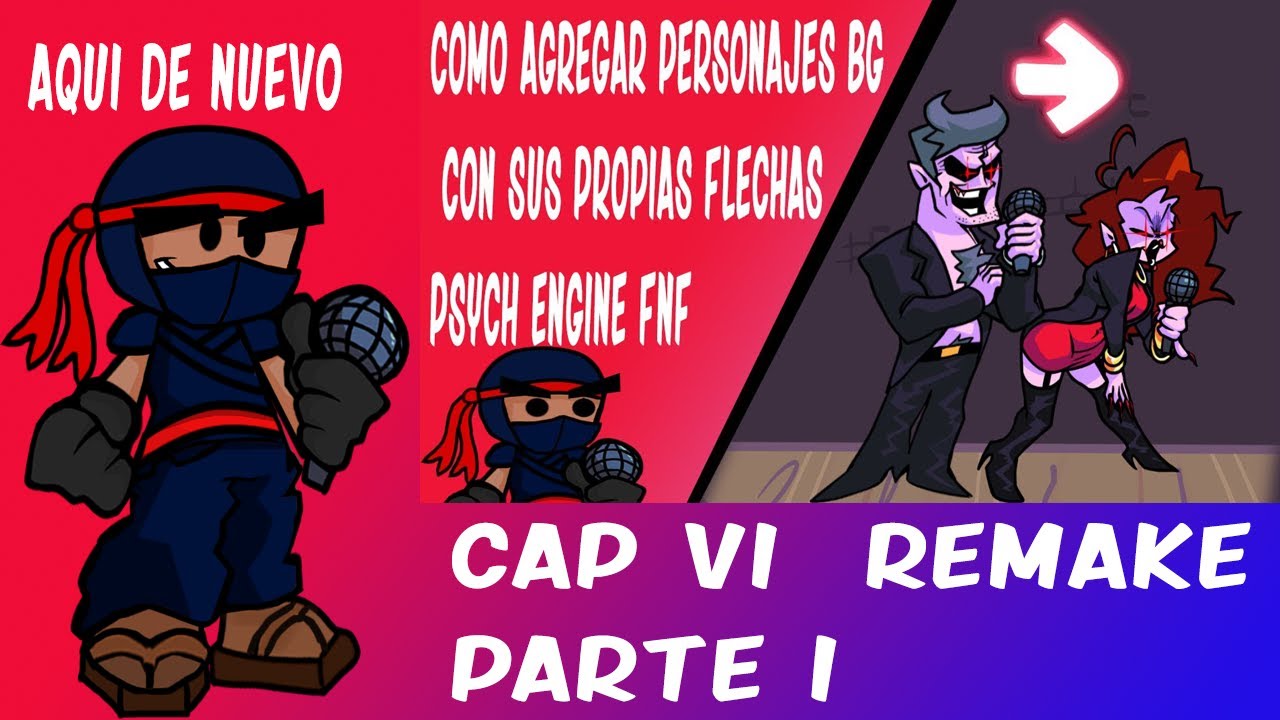 Cap 6 Como personajes bg con sus propias flechas psych engine fnf parte ...