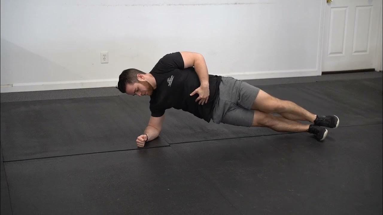 Side Plank Knee Raise - YouTube
