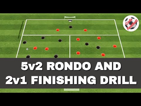 5v2 rondo and 2v1 finishing drill! - YouTube