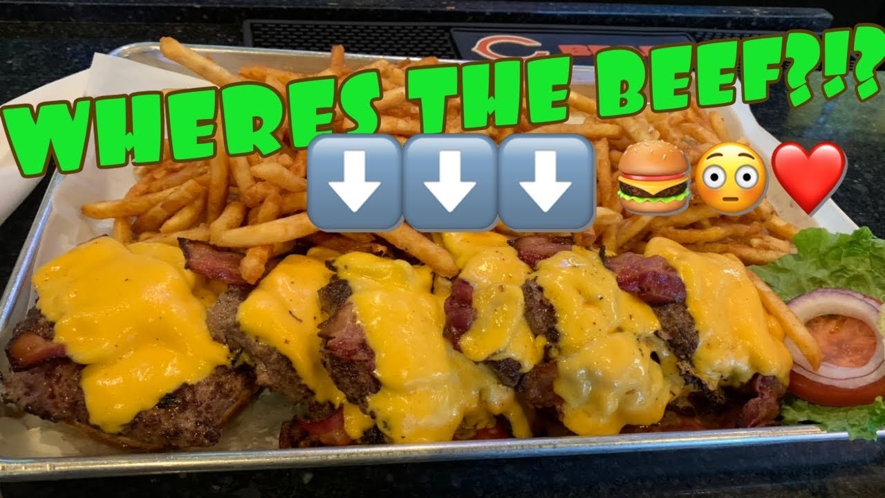 BRICK CITY MASSIVE BURGER CHALLENGE | JETHROS BBQ DESSERT | MEAT MEAT ...