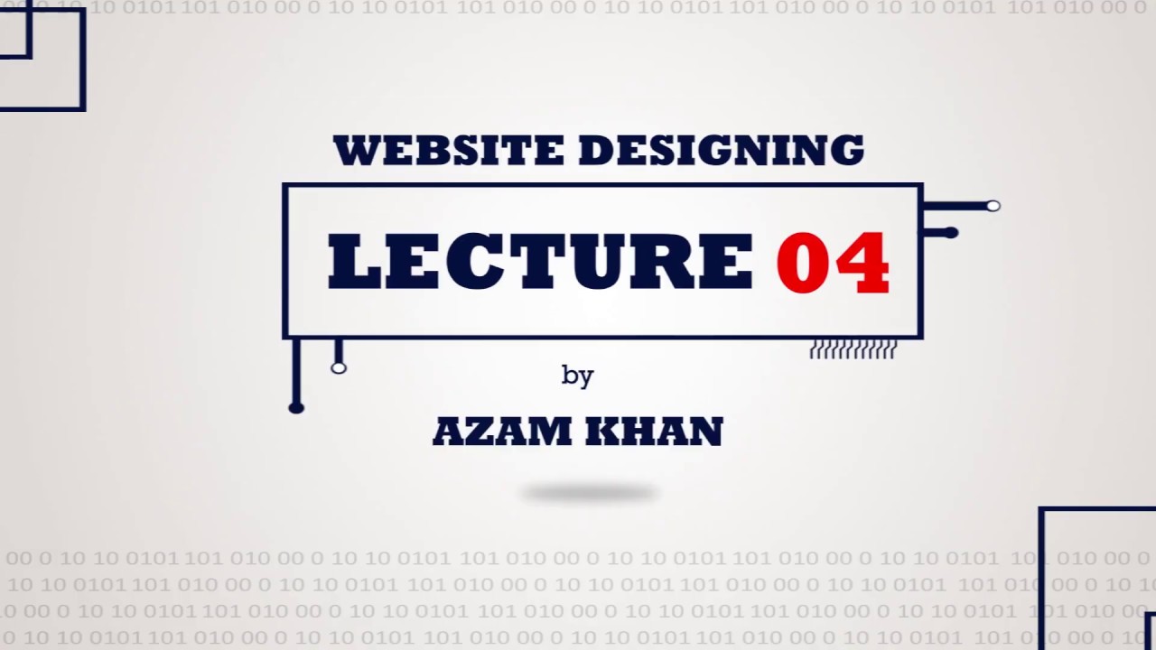 Web Designing Lecture 04 | div THE MOST IMPORTANT TAG IN HTML - YouTube