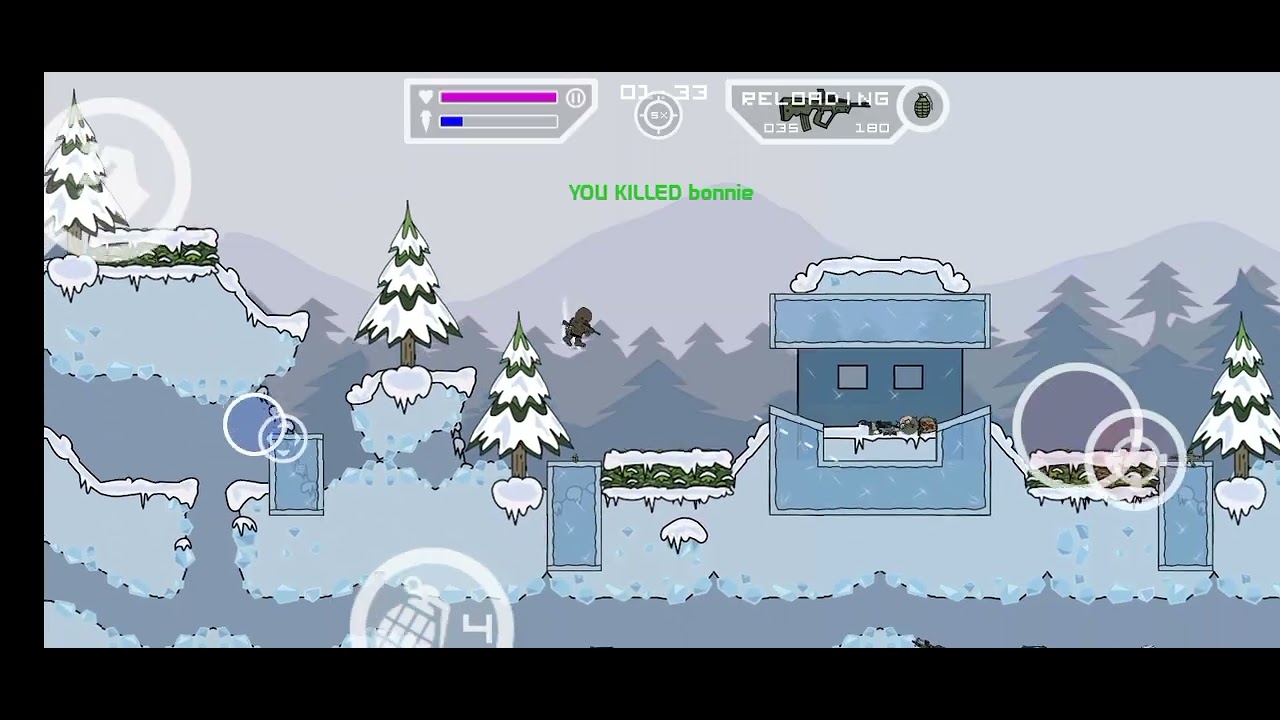 MINI MILITIA SNOW MAP ONLINE BATTLE - YouTube