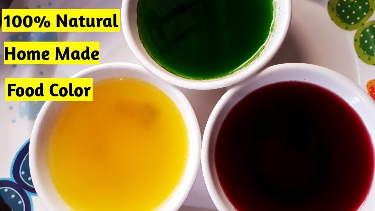 How to Make 100% Natural Food Colors at home | घर पर नेचुरल फ़ूड कलर्स ...