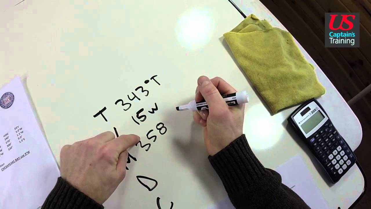 Captain License – Compass Error Correction True to Compass Practice ...