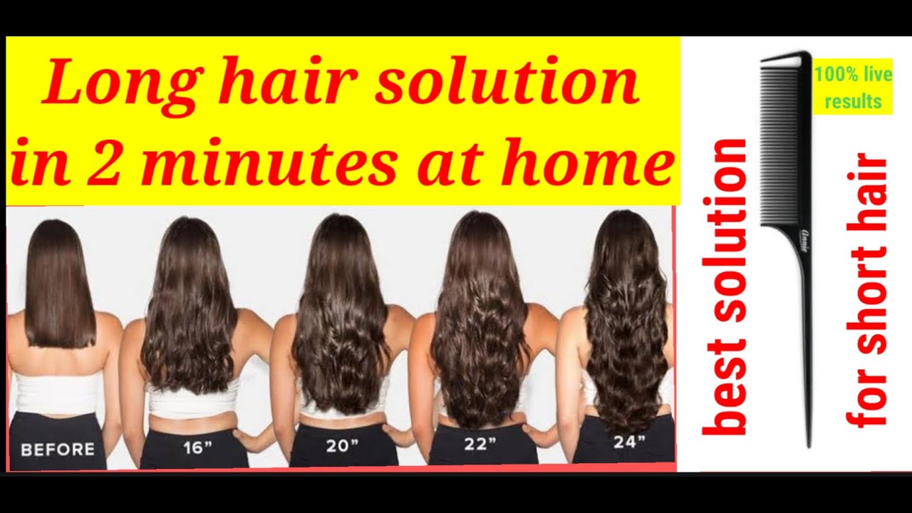 Long hair at home/ easy method for long hair / simple way to get ...