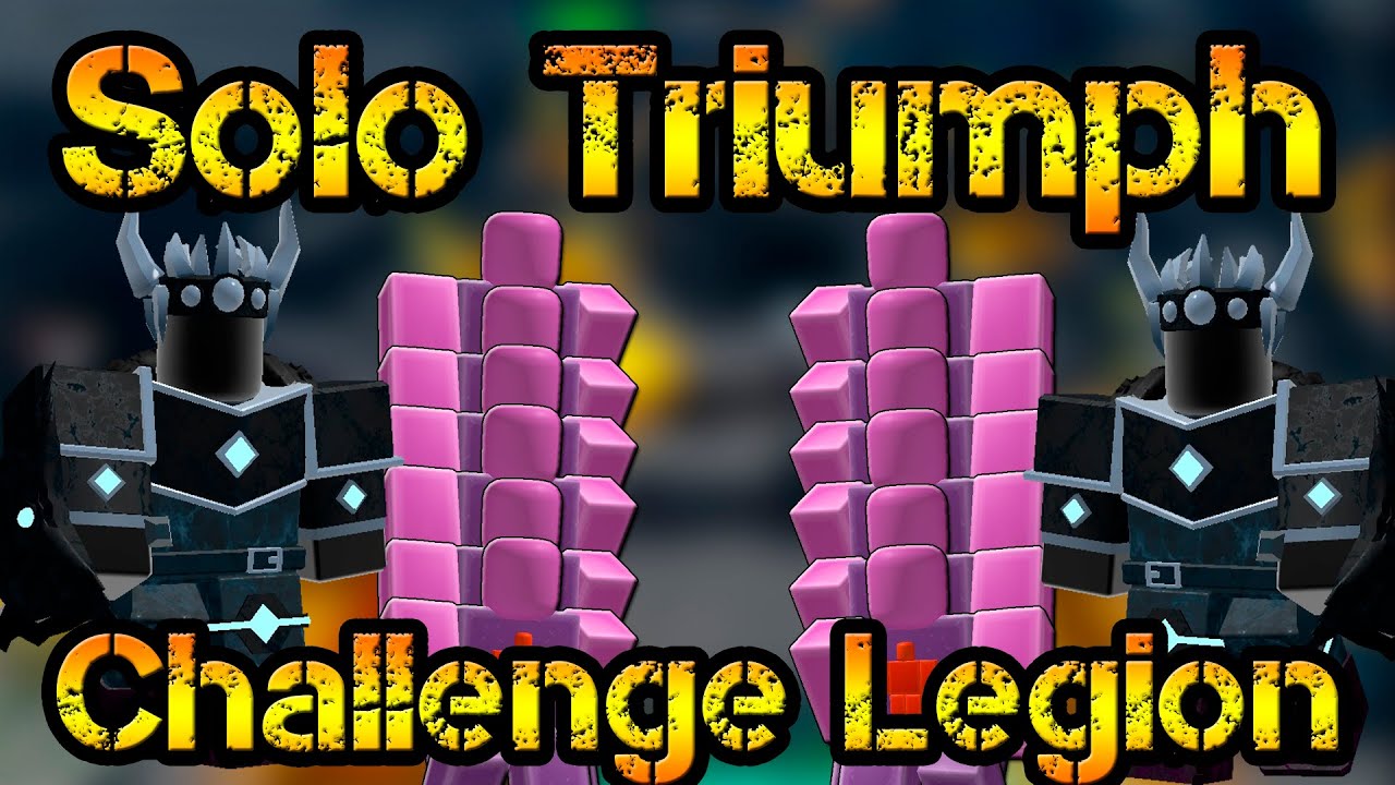 Solo Triumph Challenge Legion Roblox Tower Defense Simulator - YouTube