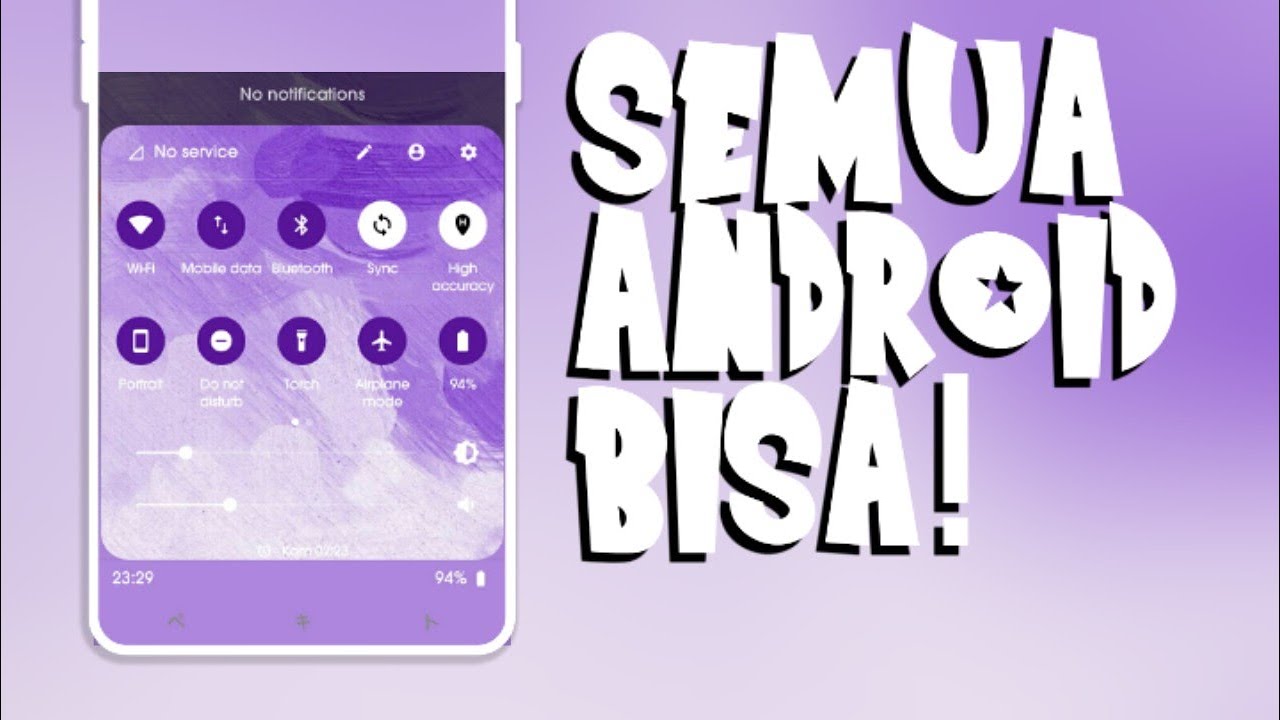 MENGGANTI TAMPILAN STATUS BAR UNTUK SEMUA ANDROID - YouTube