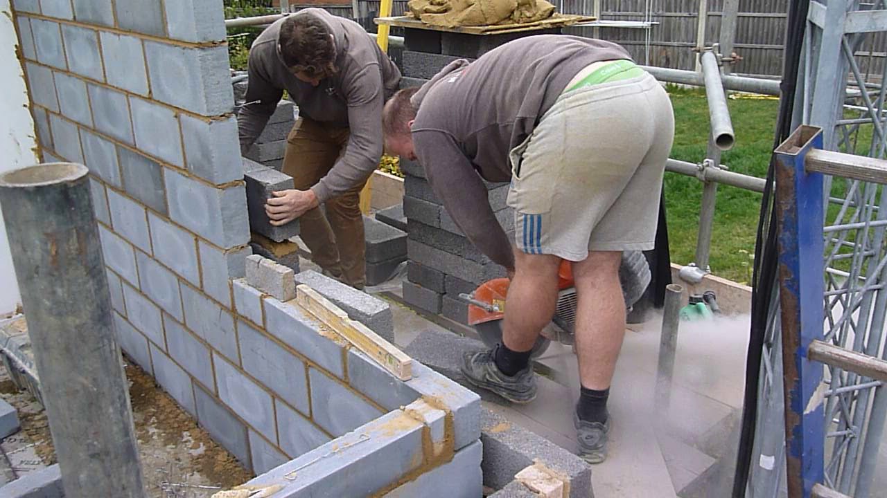 Cutting blocks to fit - YouTube