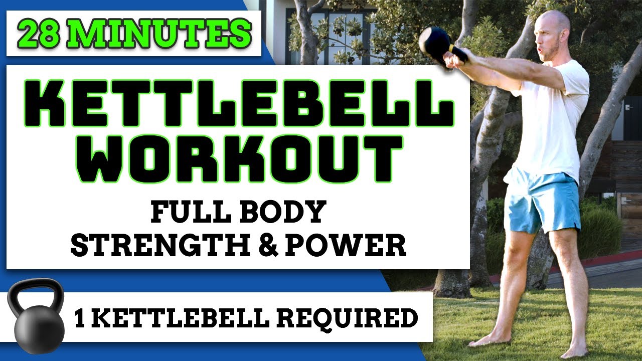 Total Body Strength Workout At Home With 1 Kettlebell | 28 Minutes ...