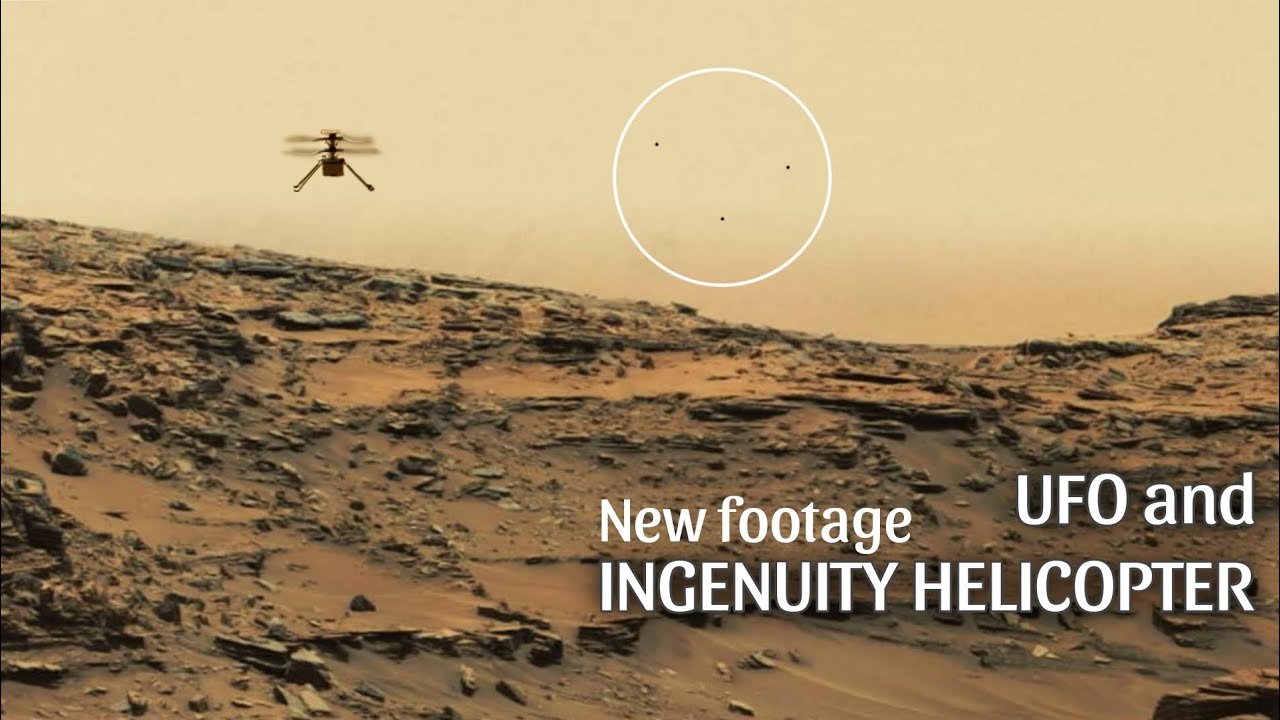 UFO and ingenuity helicopter's new footage | History of Mars - YouTube