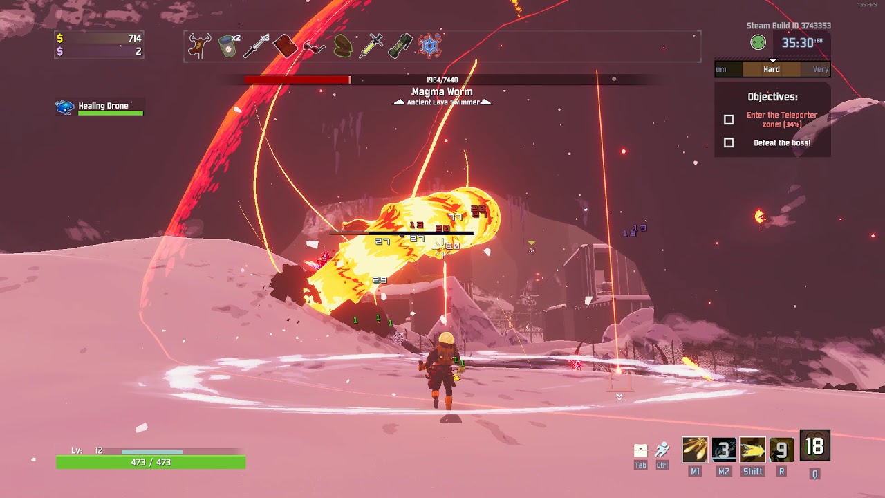 Risk Of Rain 2 Magma Worm Solorun - YouTube