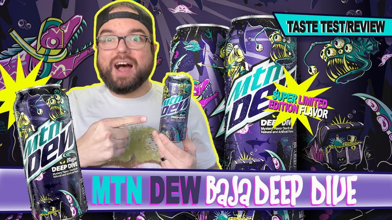 Limited Edition: MTN Dew Baja Deep Dive Test Taste Review and Mystery ...