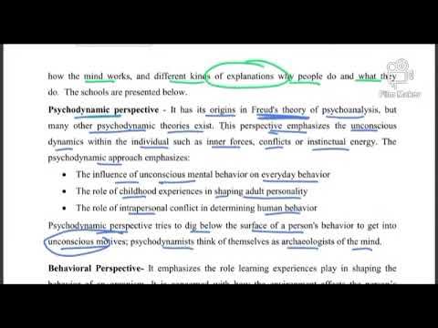 General psychology freshman course chapter one part 3 by afaan oromon - YouTube