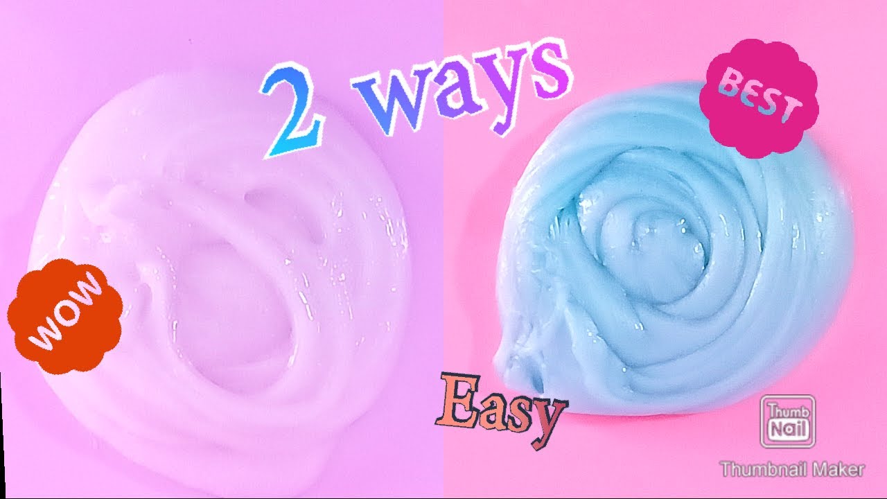 Easy slime tutorials for beginners | 2 ways - YouTube