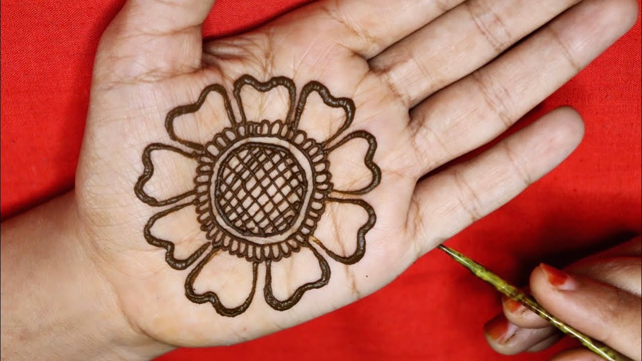 Simple Mehndi Flower Designs For Hands | Best Flower Site