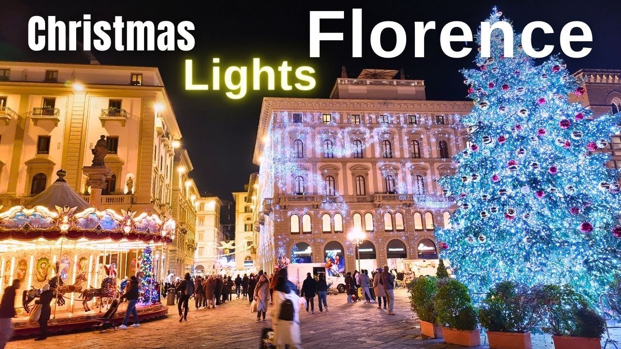 Christmas Walks in Florence - Most Beautiful Night in Italy | 4K UHD ...