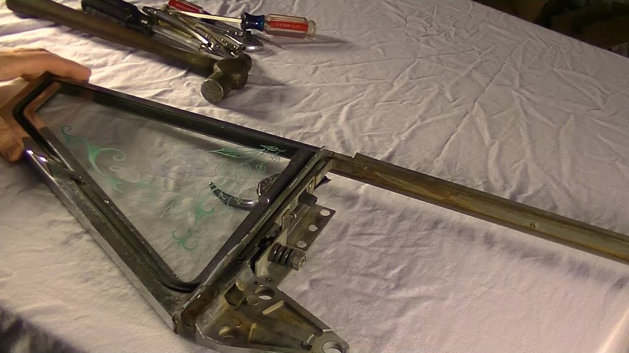 1951 Chevy Hardtop Vent Window Complete Breakdown (time lapsed) - YouTube