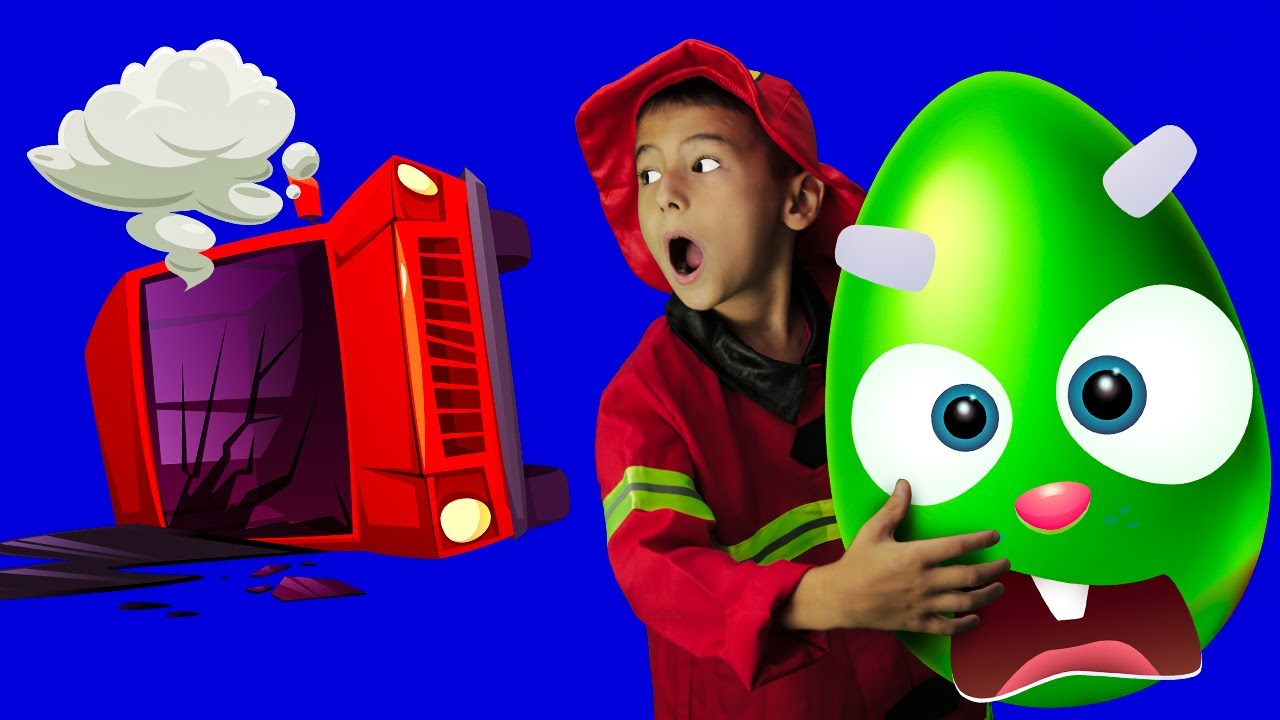 Firetruck Boo Boo Surprise Eggs Kids Song & Nursery Rhymes (Part 1 ...