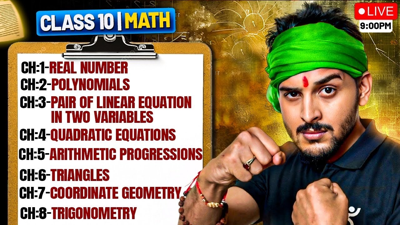 Complete Maths🔥 | CBSE Board Class 10 2025-26 | Score Full Marks | Pranav Sir - YouTube