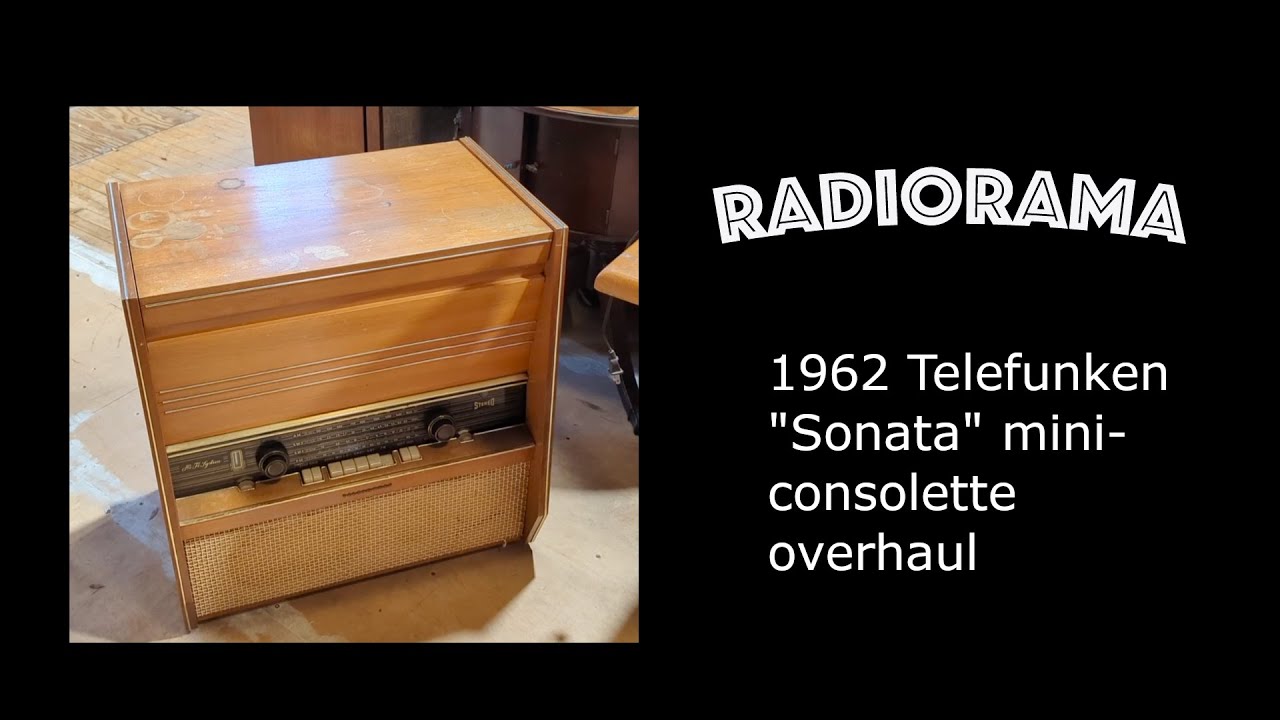 Telefunken "Sonata" mini-stereo consolette restoration - YouTube