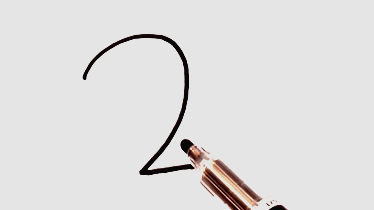 How To Draw A Rabbit From Number 2 Easy Step By Step - YouTube