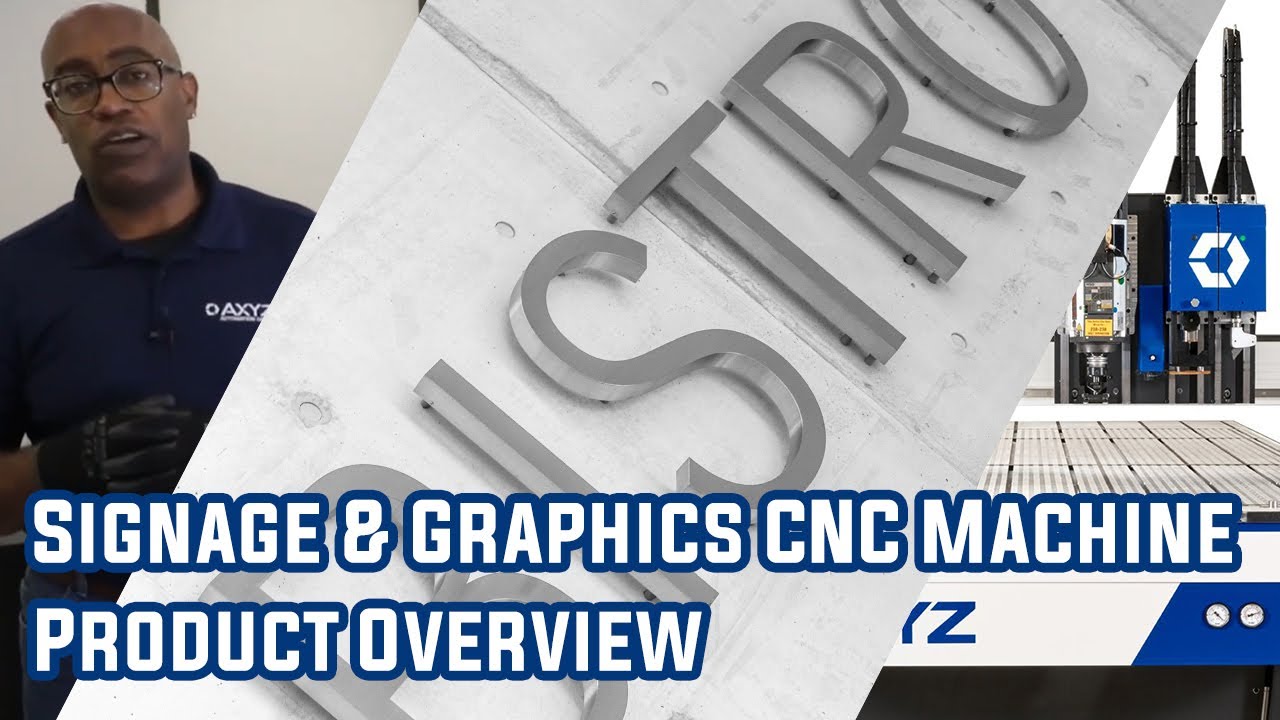 Perfect CNC for Sign & Graphics (AXYZ Trident) - YouTube