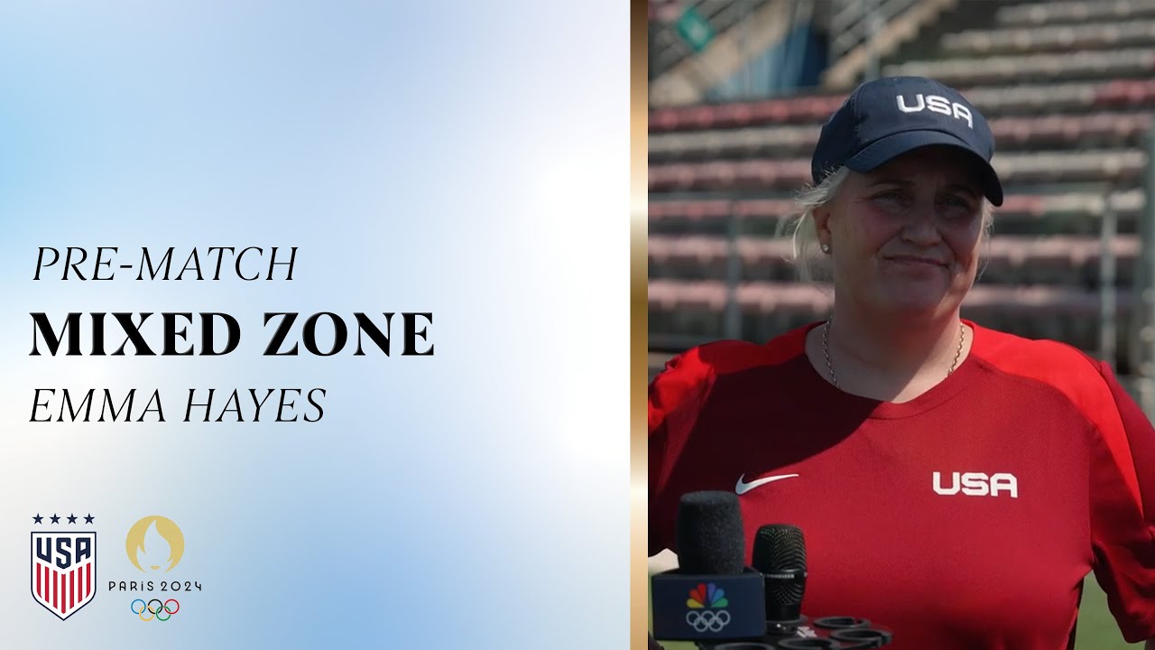 PRE-MATCH MIXED ZONE: Emma Hayes | July 27, 2024 - YouTube