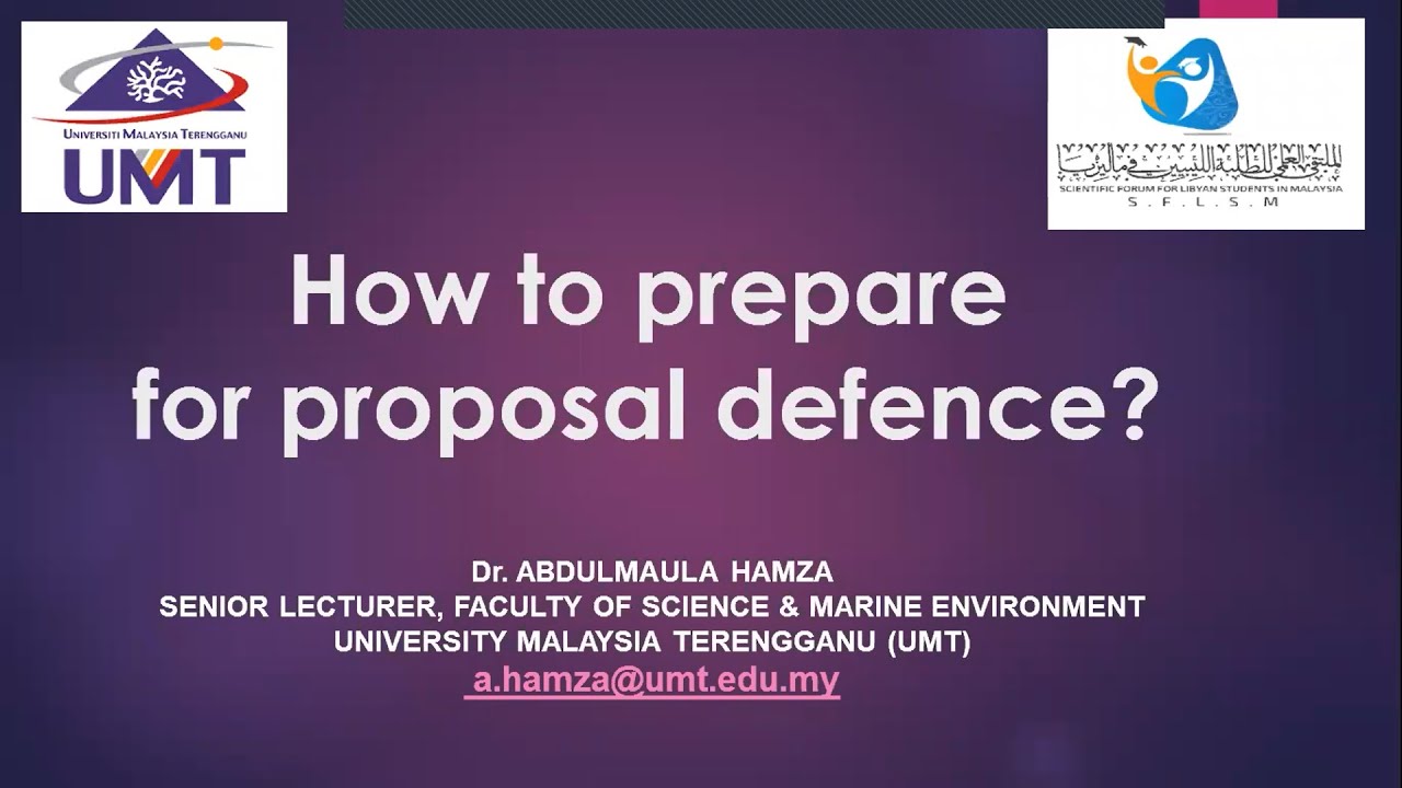 How to prepare for proposal defence - YouTube