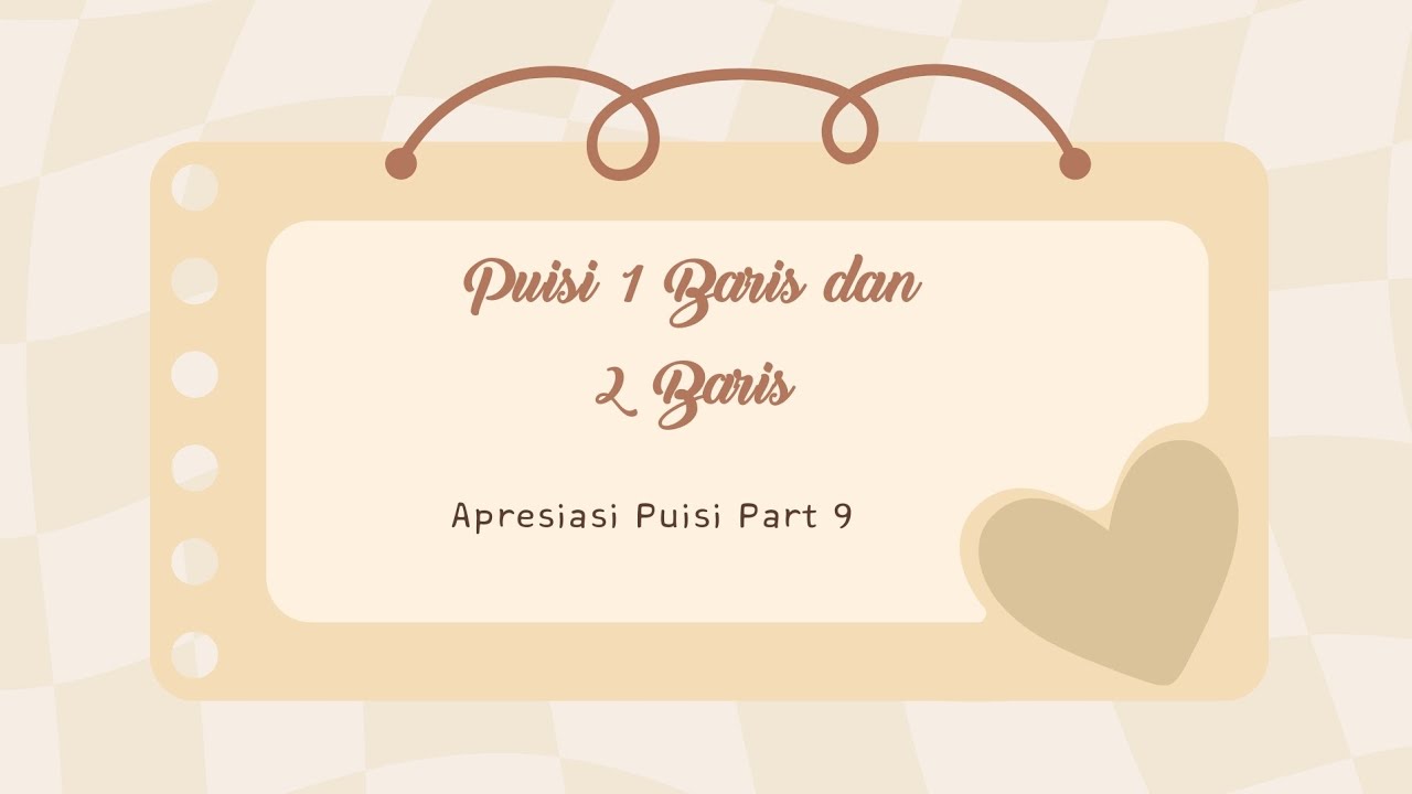 Puisi 1 Baris dan 2 Baris | Apresiasi Puisi Part 9 - YouTube