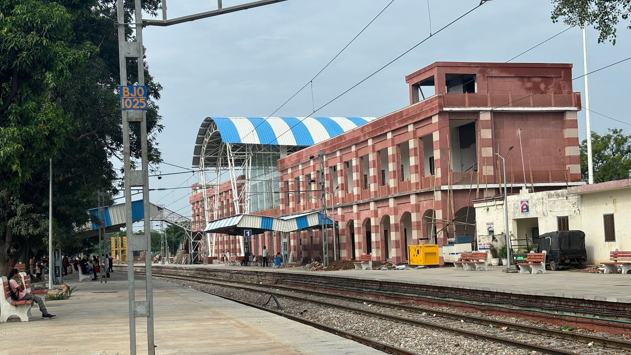 Bijnor Railway Station new building construction - YouTube