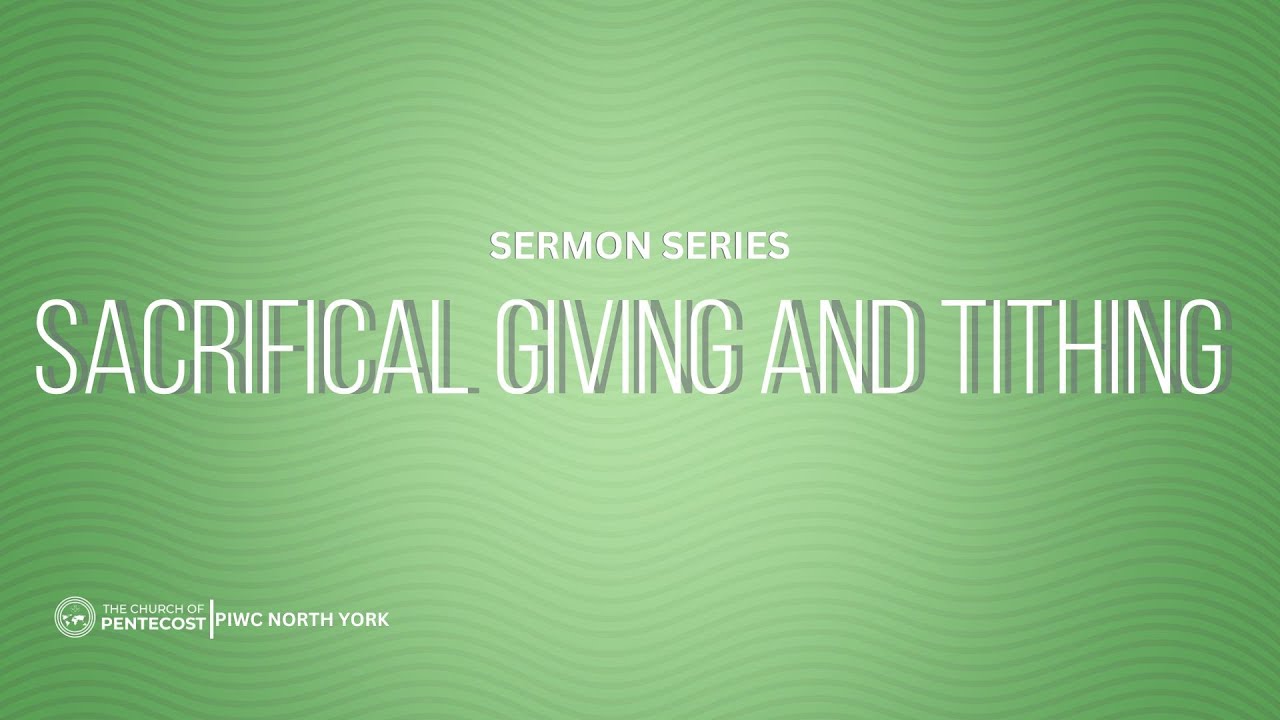 Sacrificial Giving and Tithing | Ps. Philip Chemel | Sun. April 28th ...