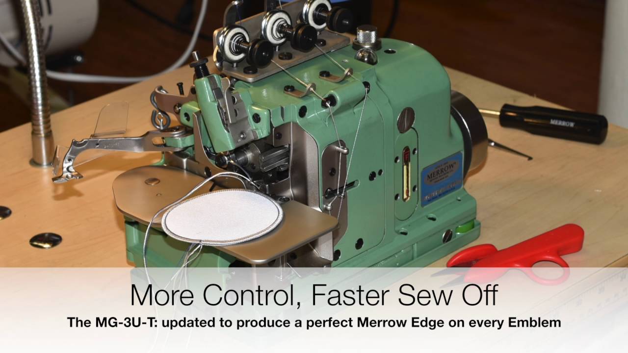the New Merrow MG-3U-T for Emblems - YouTube