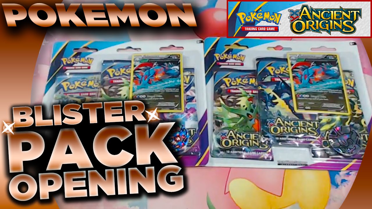 Pokemon "Ancient Origins" Early Booster Pack Opening! Two Blister Packs ...