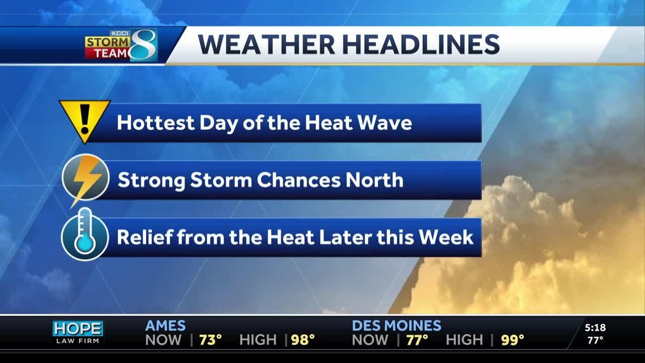 Iowa weather: Monday will be the hottest day of the heat wave - YouTube