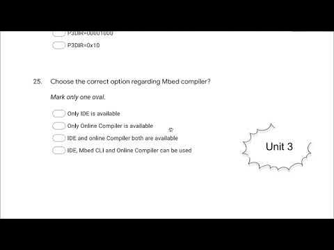 KEC 061 MCQs||Microcontrollers & Embedded Systems - YouTube