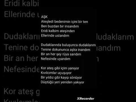 ŞARKI ADI: AŞK   SÖZ YAZARI REYHAN DANIŞ   İNSTAGRAM: yazar.reyhandns