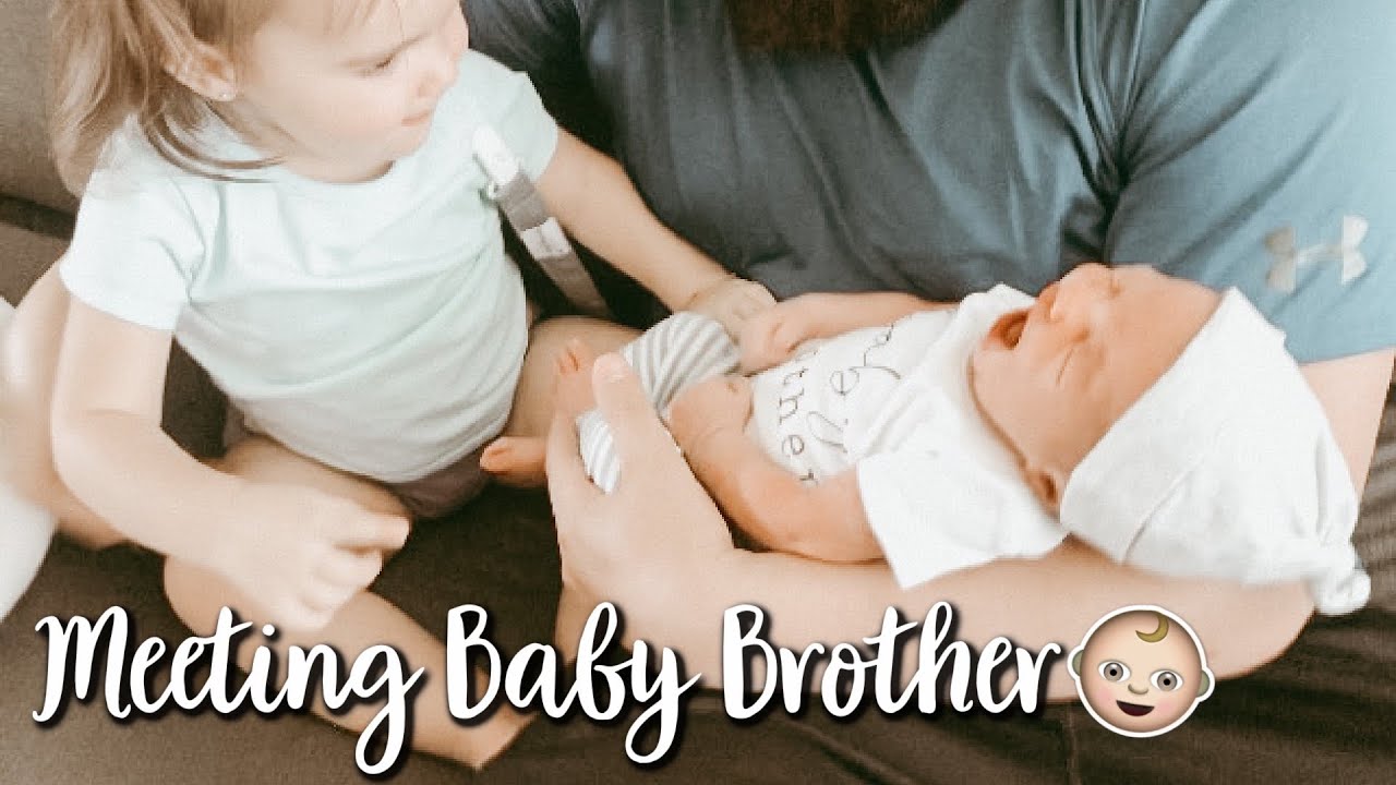 BRINGING BABY BOY HOME FROM HOSPITAL | SISTER MEETS HER BABY BROTHER ...