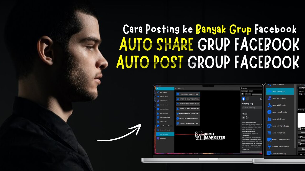 Auto Post Group Facebook Cara Posting ke Banyak Grup Facebook Tools ...